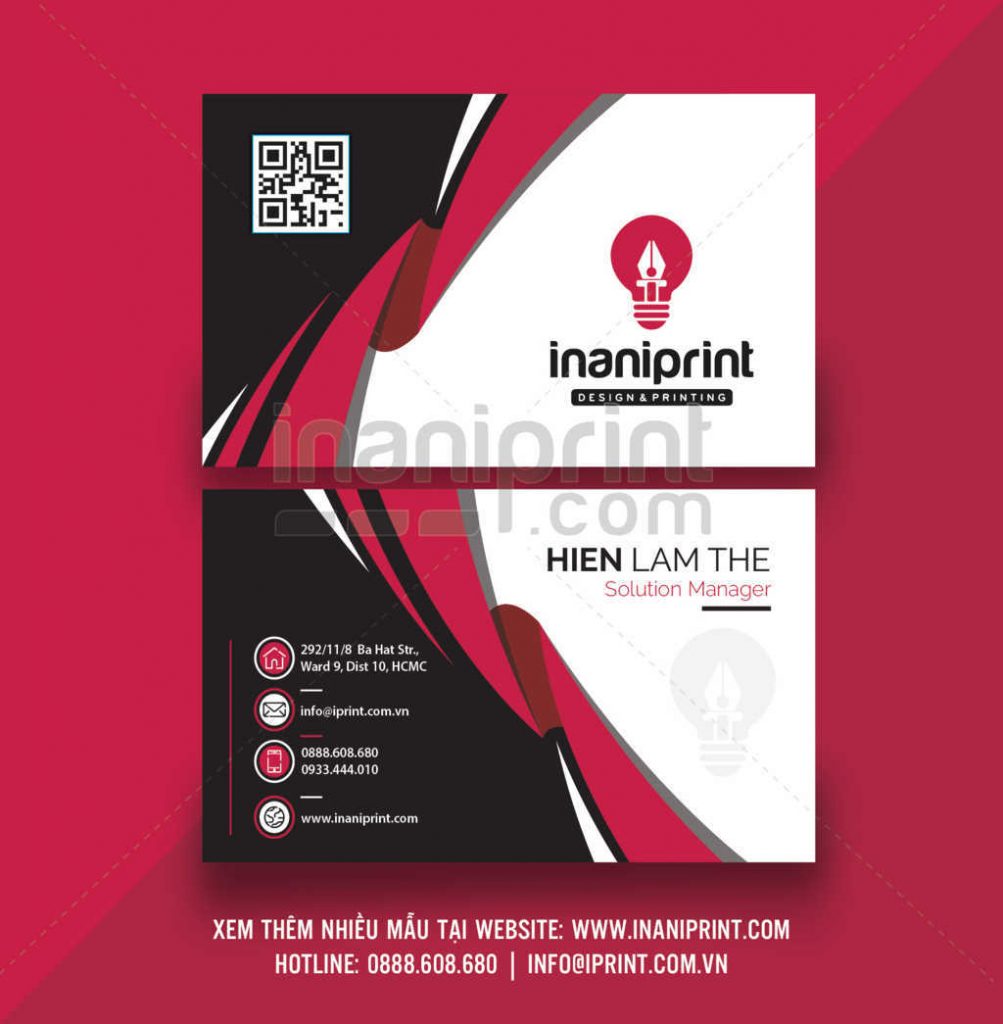 Mẫu name card đẹp KD005 » In Ấn iPrint - In name card giá rẻ