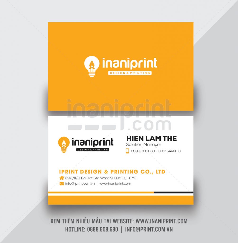 Mẫu name card đẹp KD050 » In Ấn iPrint - In name card giá rẻ