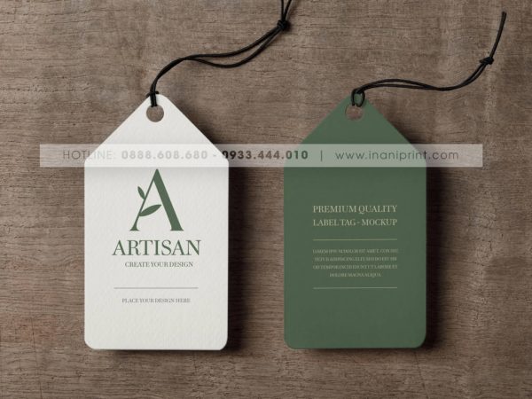 In tag treo quần áo giá rẻ, thẻ treo, mác treo, thẻ bài, tag giá quần áo