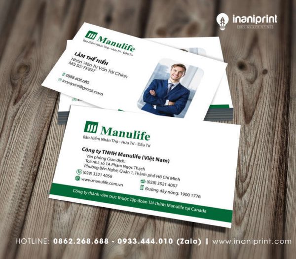 Name card Manulife, Cardvisit Manulife, Danh thiếp Manulife đẹp dành ...