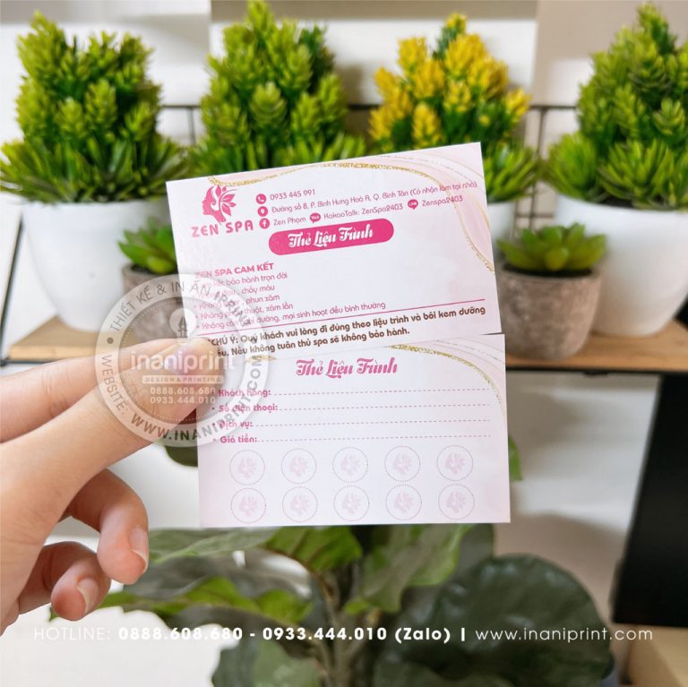 Mẫu Card Visit Zen Spa, Name Card Zen Spa, Danh Thiếp Zen Spa đẹp giá ...