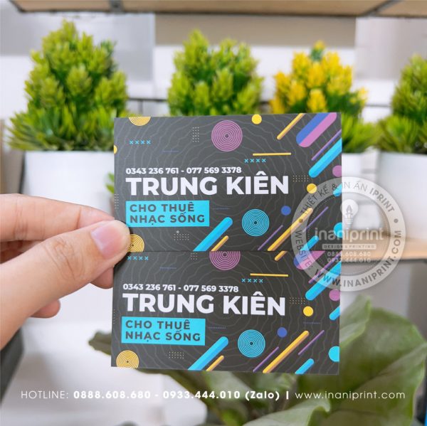 Mẫu Card Visit Cho Thuê Nhạc Sóng Trung Kiên, Name Card Cho Thuê Nhạc ...