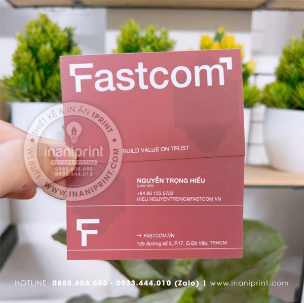 Mẫu Card Visit Công Ty Fastcom, Name Card Công Ty Fastcom, Danh Thiếp ...