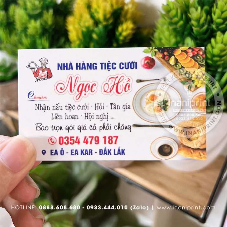 Mẫu Card Visit Nhà Hàng Tiệc Cưới, Name Card Nhà Hàng Tiệc Cưới, Danh ...