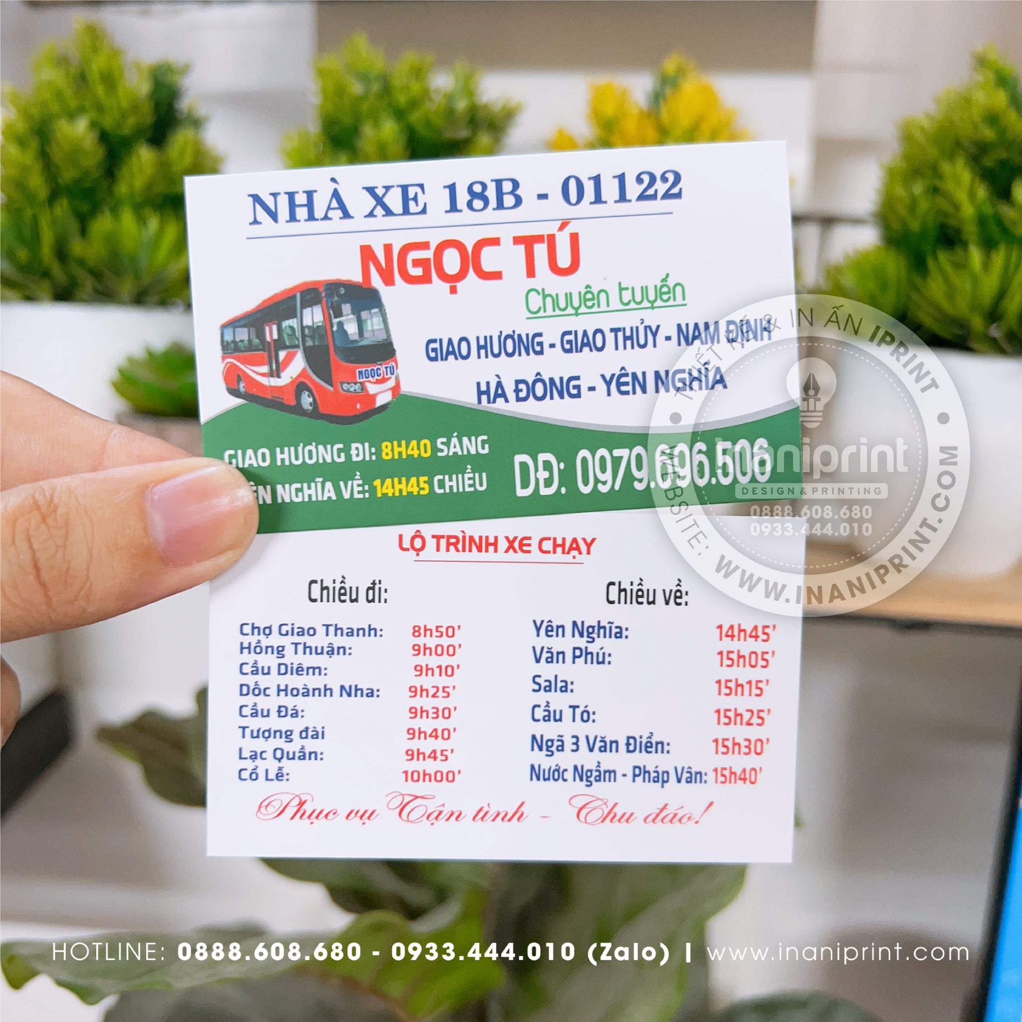 Mẫu Card Visit Nhà Xe, Name Card Nhà Xe, Danh Thiếp Nhà Xe đẹp giá rẻ ...