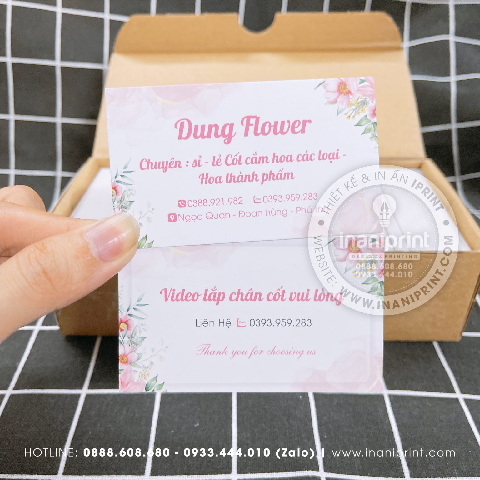 Mẫu Card Visit Cửa Hàng Bán Hoa, Name Card Cửa Hàng Bán Hoa, Danh Thiếp ...