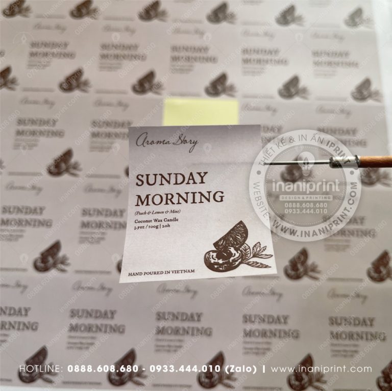 Mẫu Tem Shop Nến, Tem Nhãn Shop Nến, Decal Dán Shop Nến, Tem Dán Shop ...