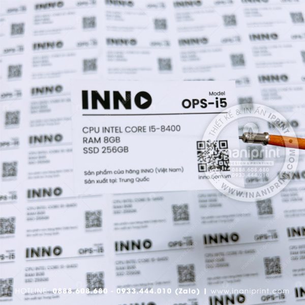 Mẫu Tem Shop Máy Tính, Tem Nhãn Shop Máy Tính, Decal Dán Shop Máy Tính ...