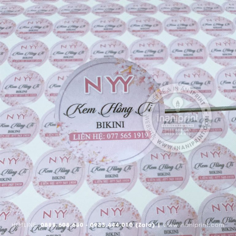 Mẫu Tem Shop Kem Mỹ Phẩm, Tem Nhãn Shop Kem Mỹ Phẩm, Decal Dán Shop Kem ...