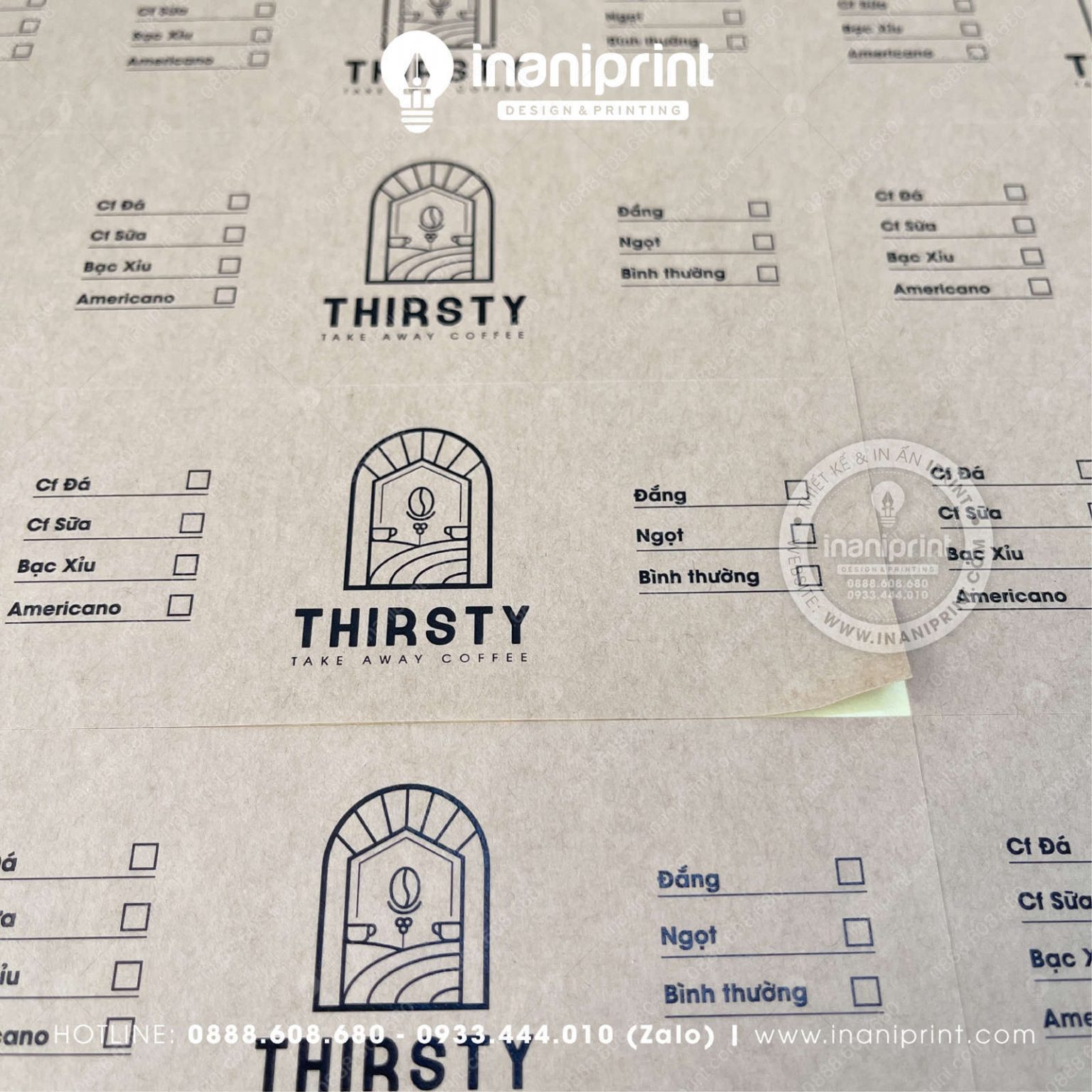 Mẫu Tem Cafe Take Away, Tem Nhãn Cafe Take Away, Decal Dán Cafe Take ...