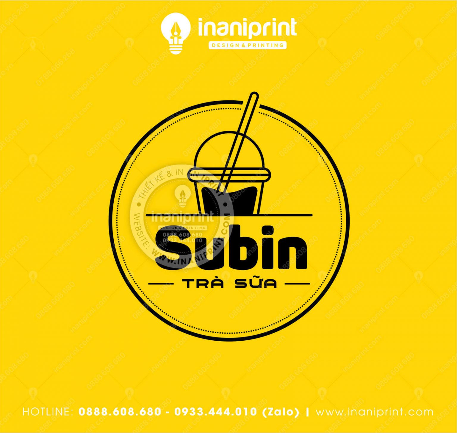 Logo Trà Sữa, Logo Quán Trà Sữa, Logo đẹp cho quán Trà Sữa » In Ấn ...