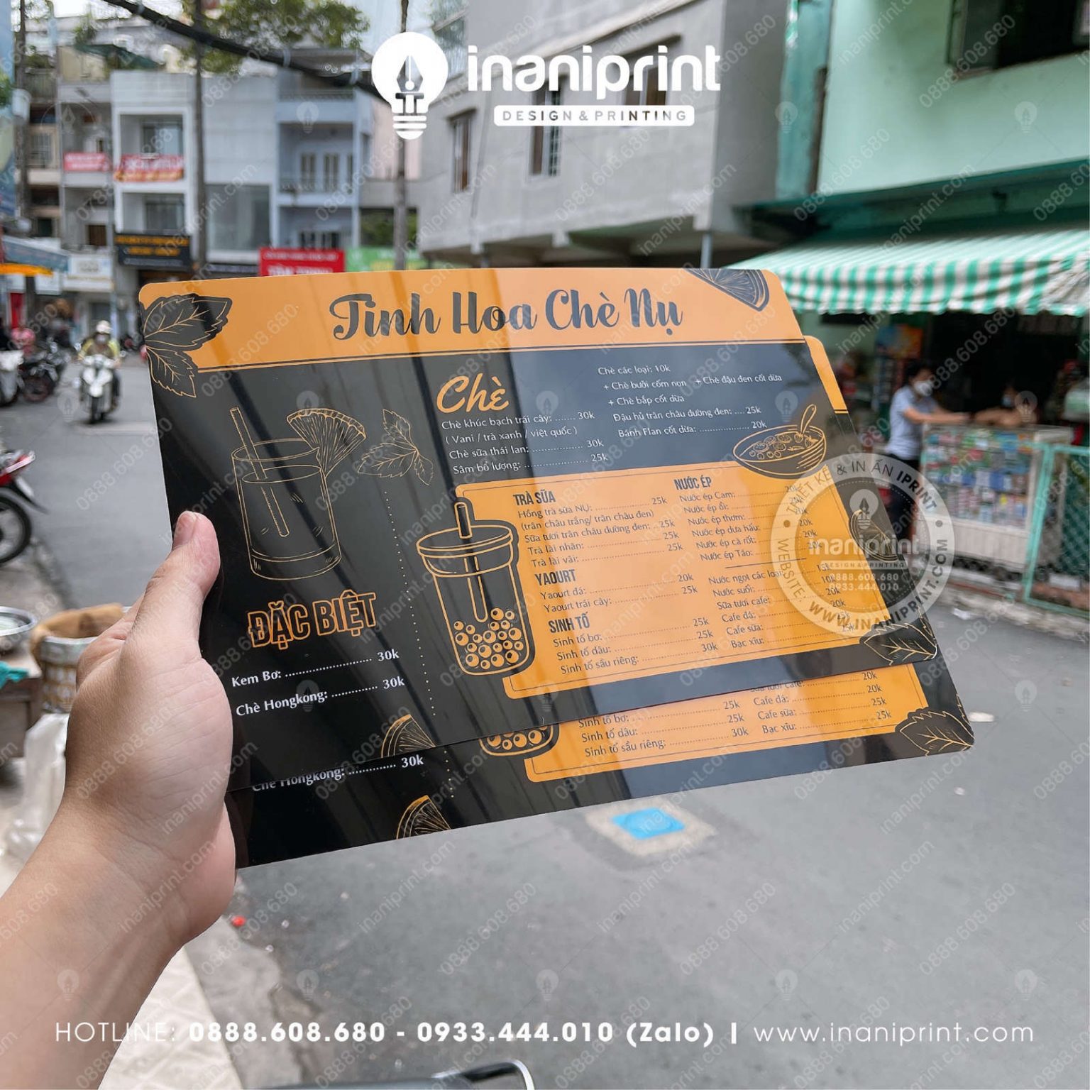 Mẫu Menu Quán Chè, Bảng Giá Quán Chè, Thực Đơn Quán Chè Đẹp Giá Rẻ » In ...