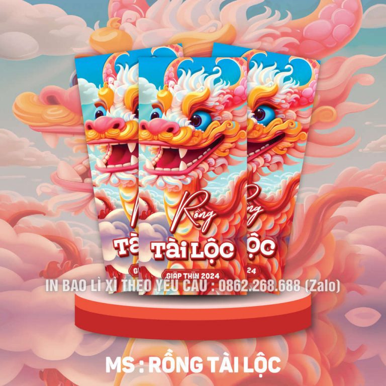 Mẫu Bao Lì Xì Năm Rồng 2024, Bao Lì Xì Xuân Giáp Thìn 2024, Bao Lì Xì ...