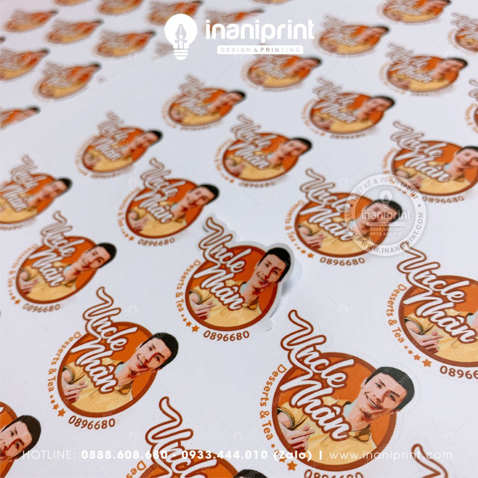 Mẫu Tem Quán Trà Bánh, Tem Nhãn Quán Trà Bánh, Decal Dán Quán Trà Bánh ...