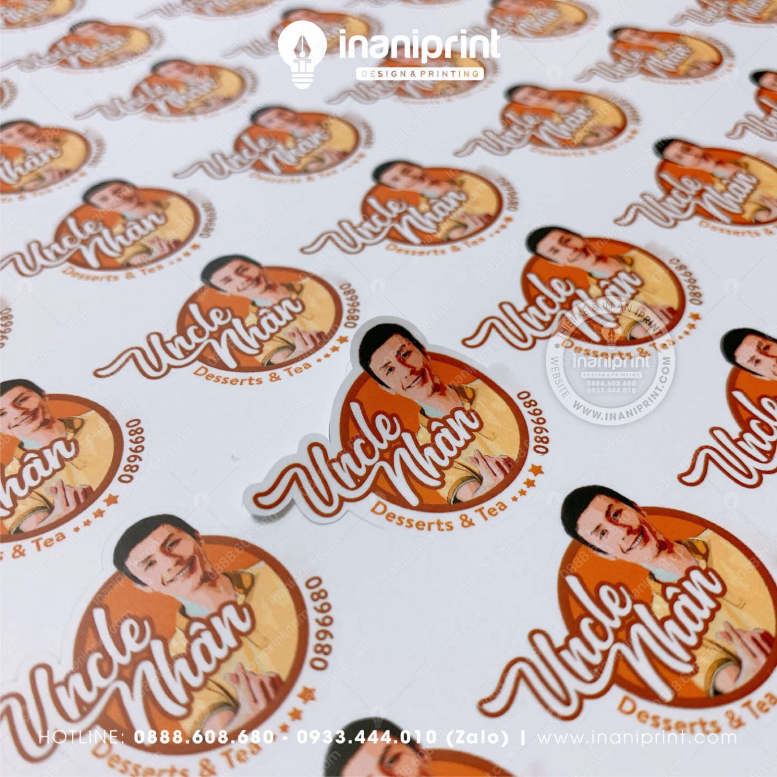 Mẫu Tem Quán Trà Bánh, Tem Nhãn Quán Trà Bánh, Decal Dán Quán Trà Bánh ...
