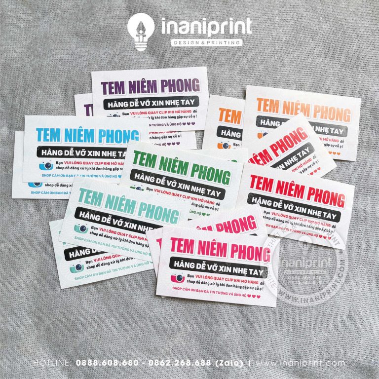 Mẫu Tem Niêm Phong Nhiều Màu, Tem Nhãn Niêm Phong Nhiều Màu, Decal Dán ...