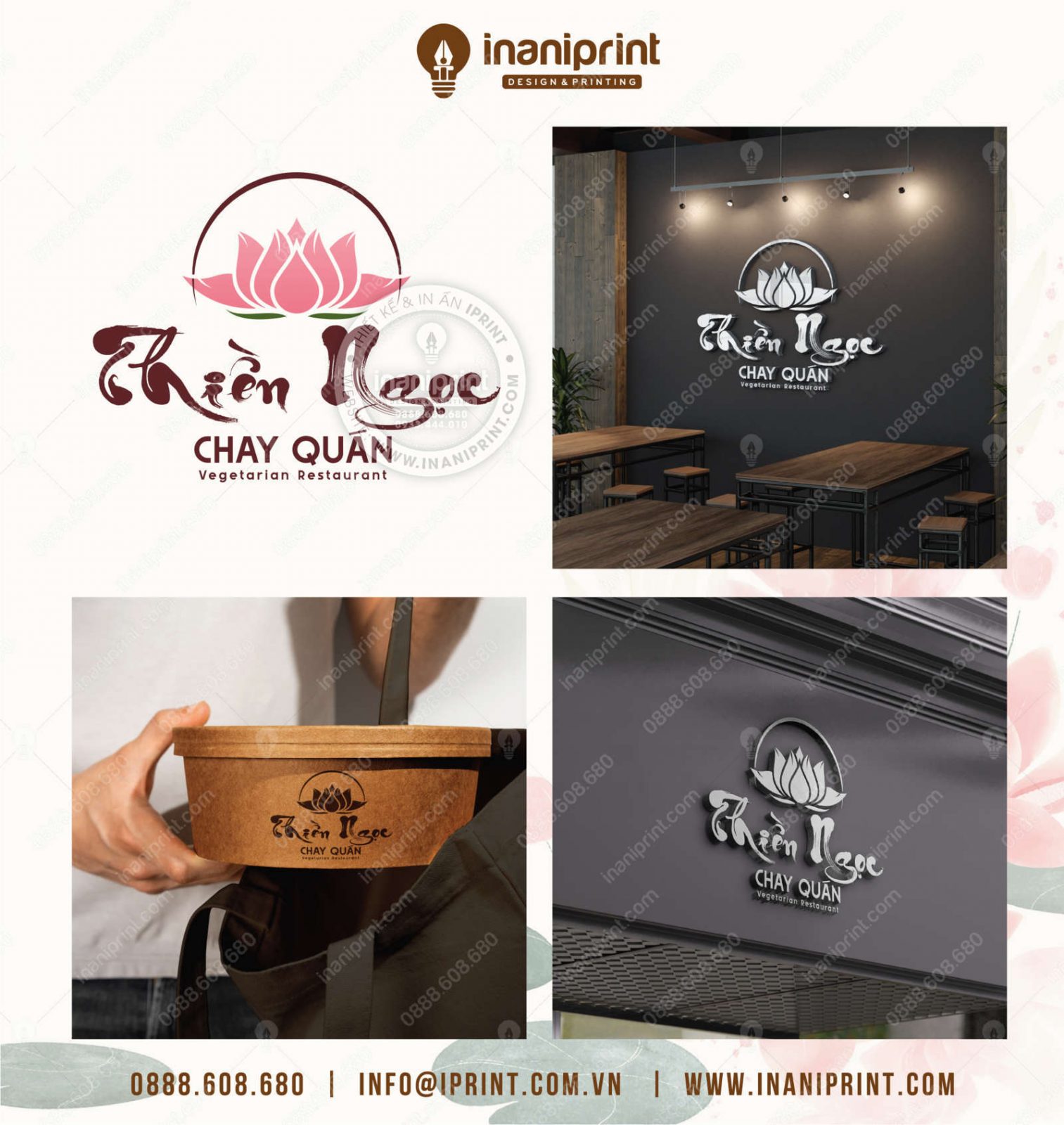 Mẫu Thiết Kế Logo Quán Ăn Chay Đẹp, Thiết Kế Logo Quán Ăn Chay Chuyên ...