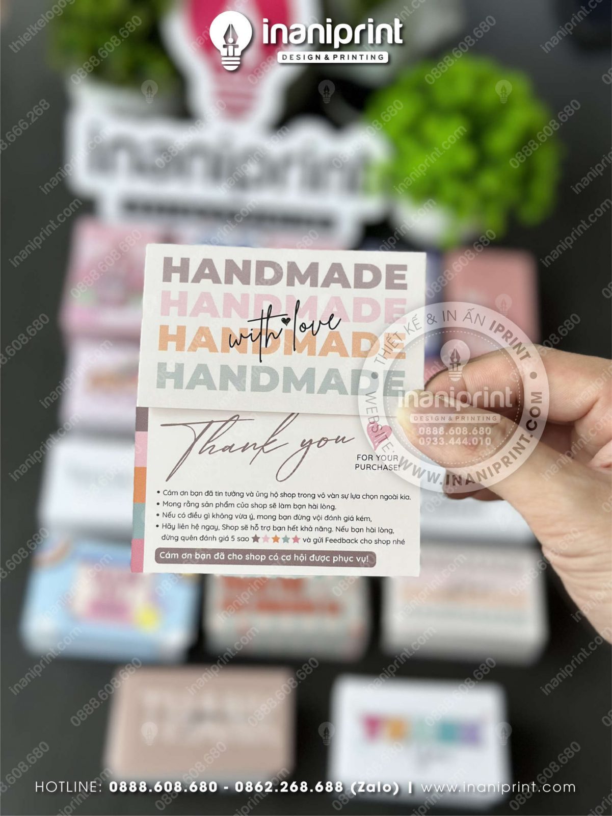 Mẫu Card Cám Ơn HandMade Màu, Thiệp Cám Ơn HandMade Màu, Danh Thiếp Cám ...