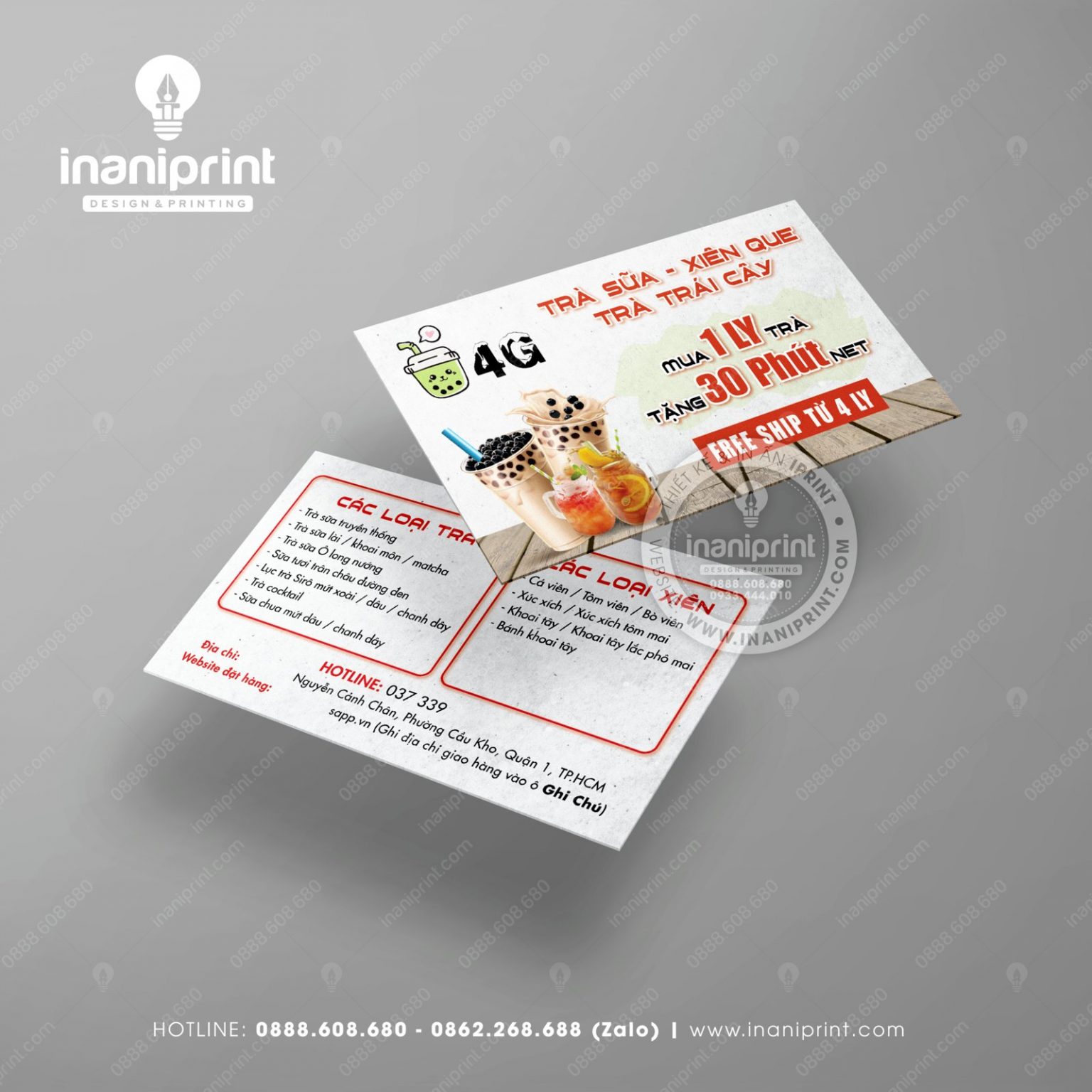 Bộ Sưu Tập Mẫu Card Visit Tiệm Trà Sữa - Name Card Quán Trà Sữa - Danh ...