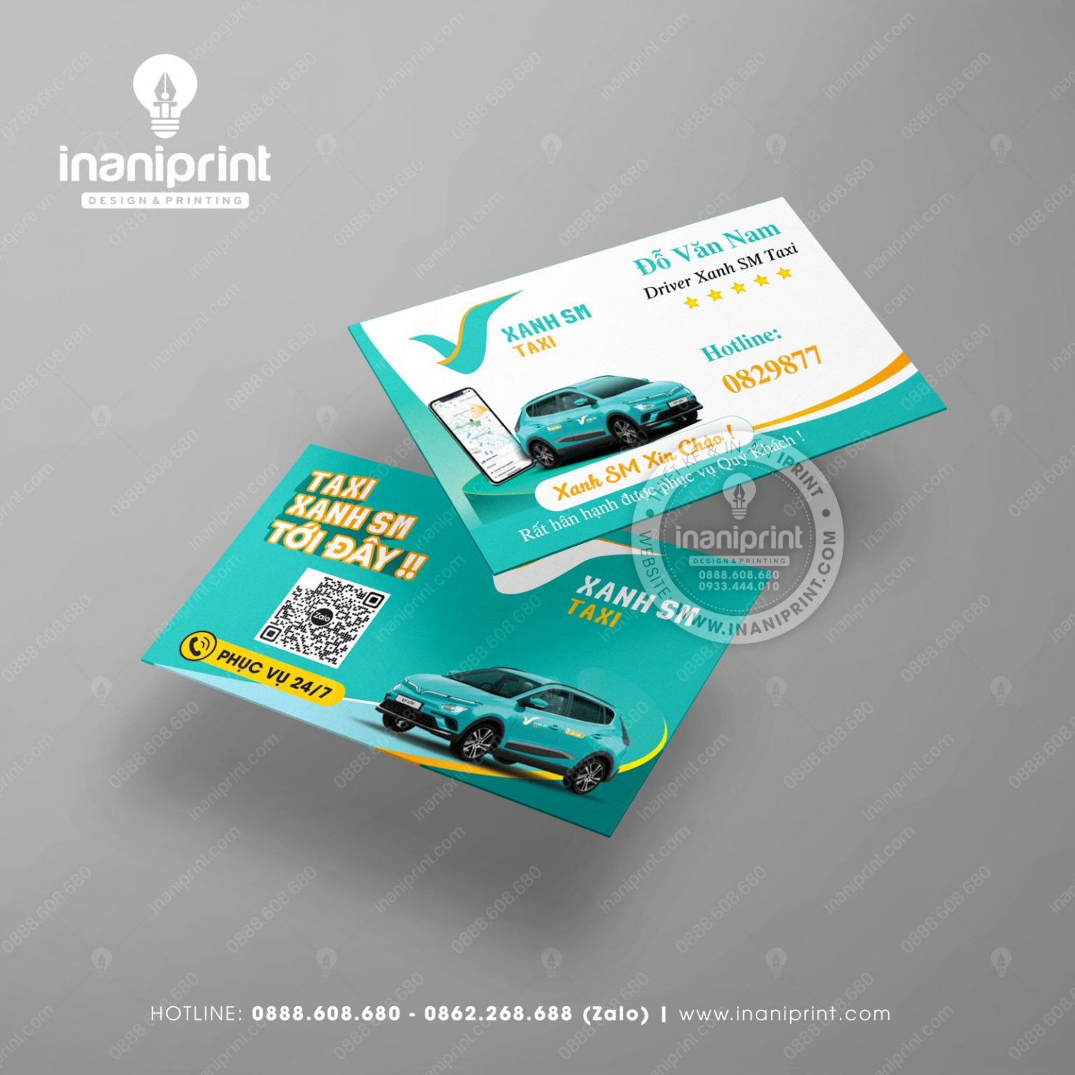 Bộ sưu tập Name Card Taxi Xanh SM, Card Visit Xe Xanh SM, Danh Thiếp ...