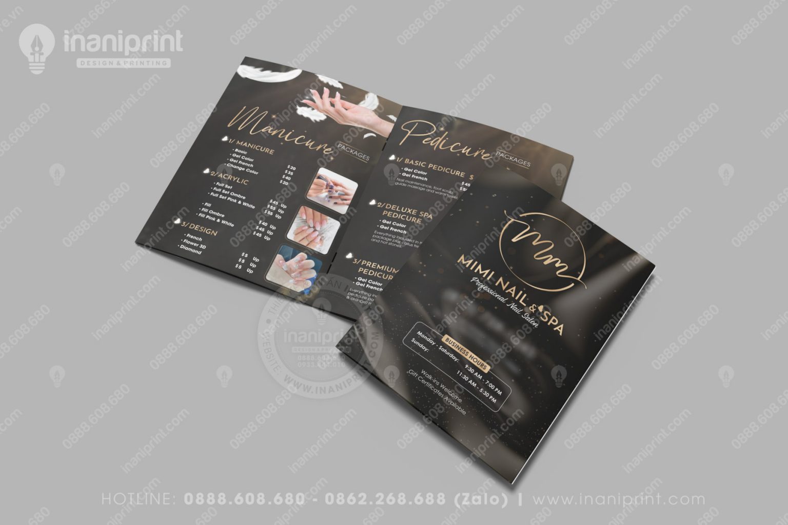 Bộ Sưu Tập Mẫu Menu Nails - Spa - Hair Salon Đẹp, Bảng Giá Nails - Spa ...