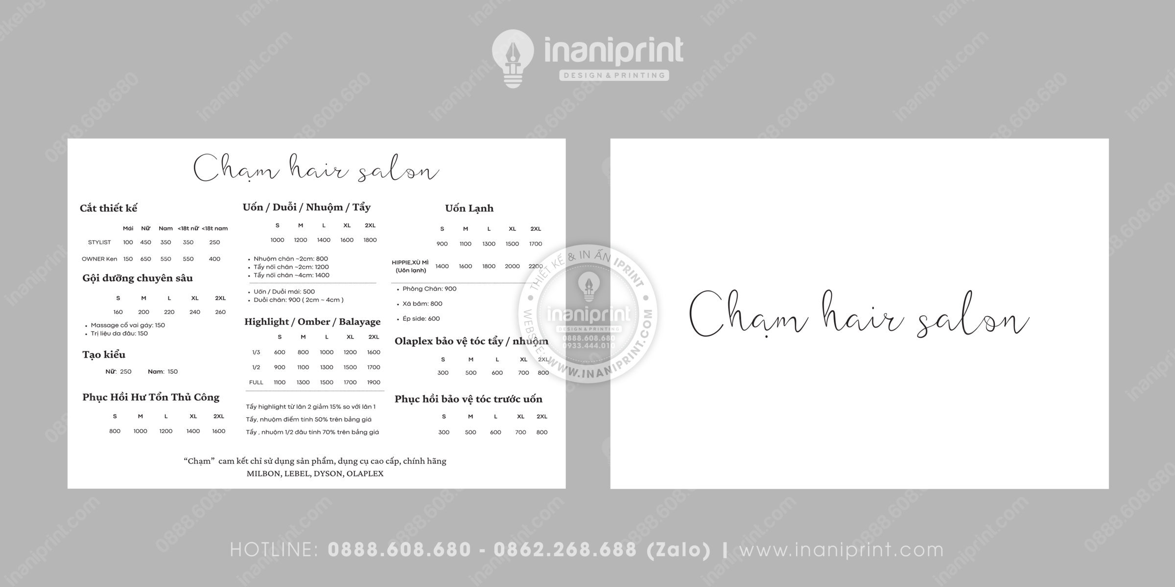 Bộ Sưu Tập Mẫu Menu Nails - Spa - Hair Salon Đẹp, Bảng Giá Nails - Spa ...