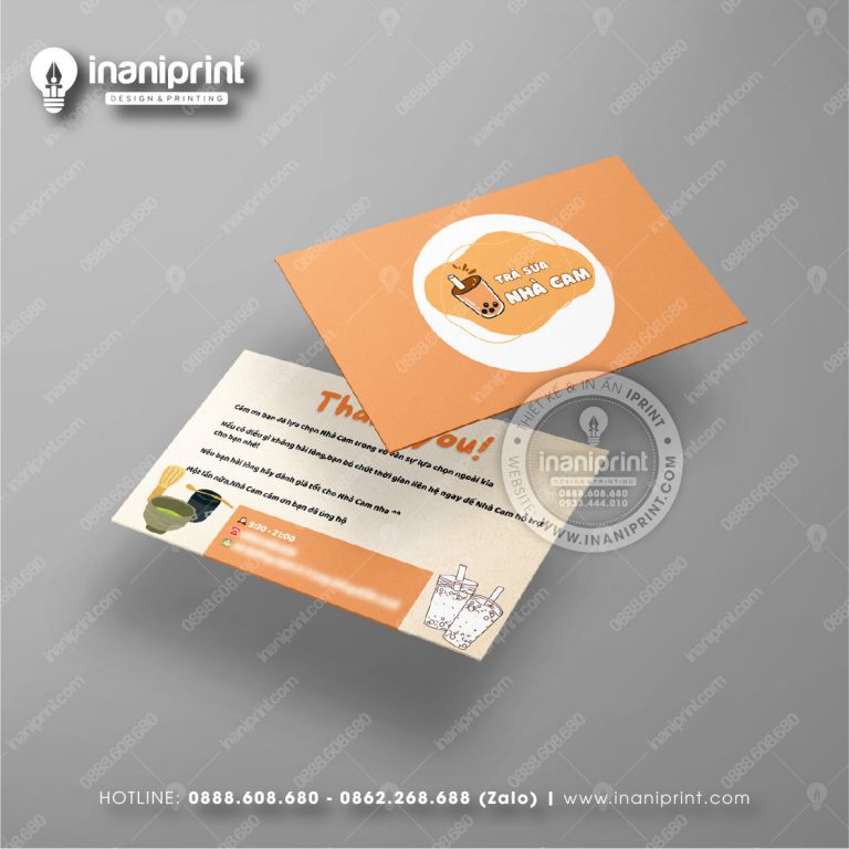 Mẫu Card Visit Quán Trà Sữa, Name Card Tiệm Trà Sữa, Danh Thiếp Quán ...
