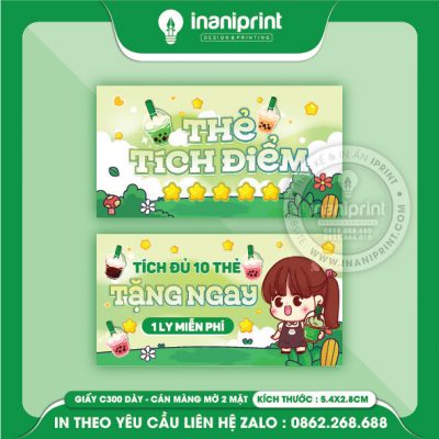 Bộ Sưu Tập Phiếu Tích Điểm Mini, Thẻ Tích Điểm Mini Dành Cho Các Quán ...